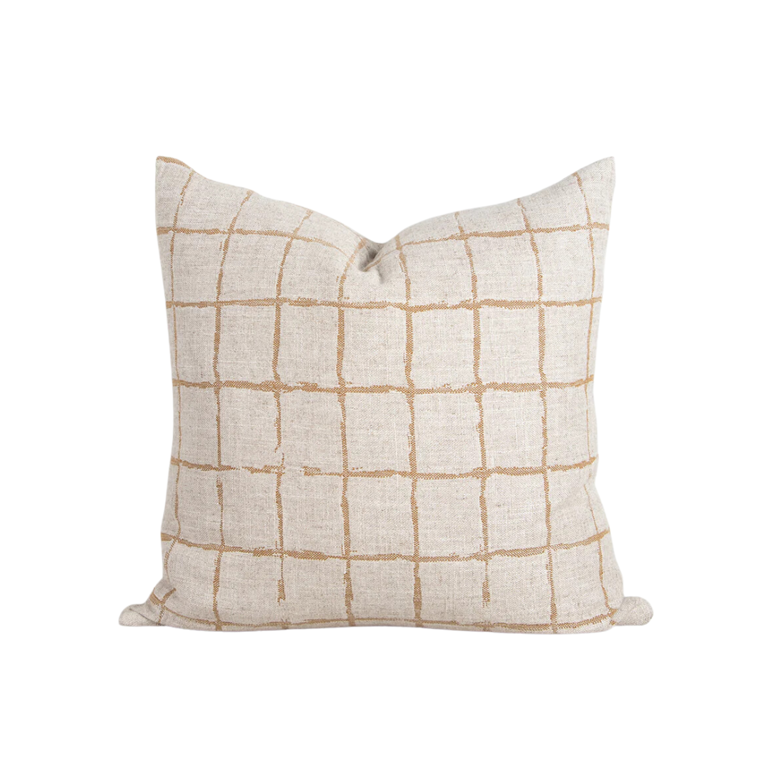 Harrison Cushion | 55 x 55cm | Ochre | Baya – Kira and Kira